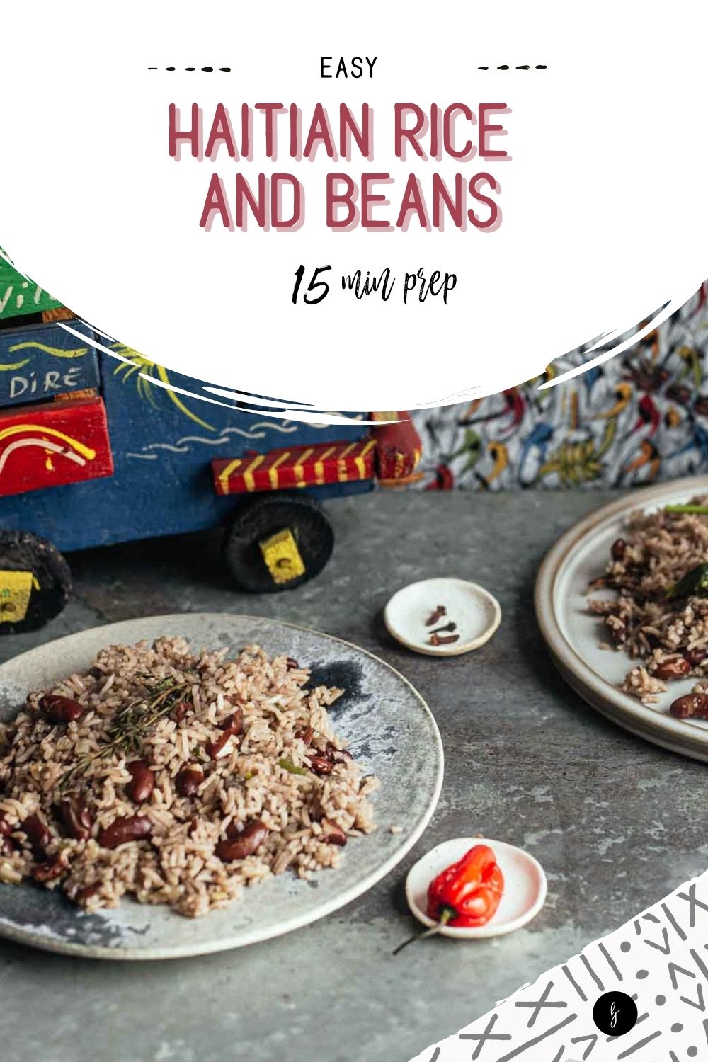Easy Haitian Rice and Beans (Diri Ak Pwa) | Biting into Life
