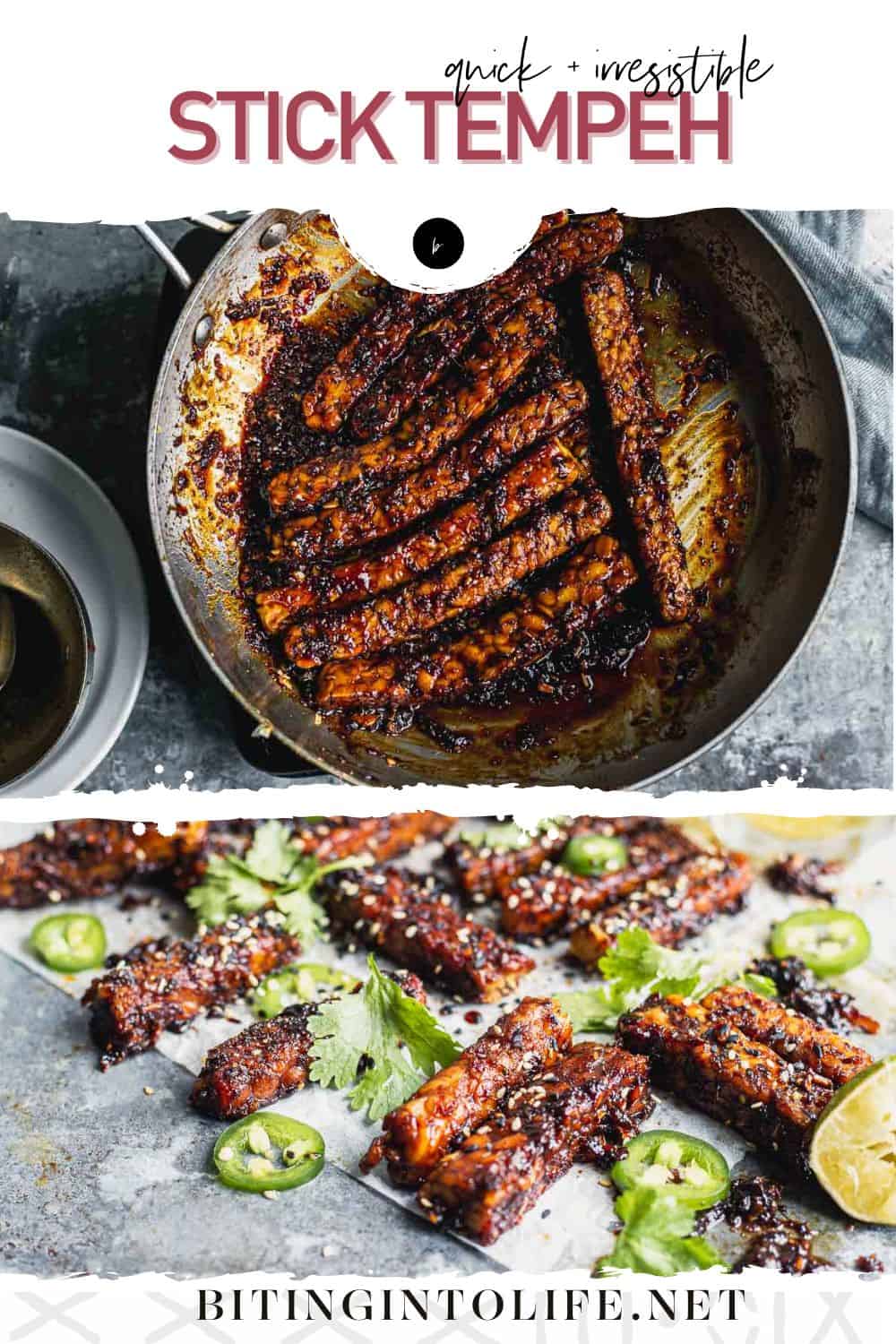 Truly Irresistible Sticky Tempeh in Less than 30 Minutes | Biting into Life