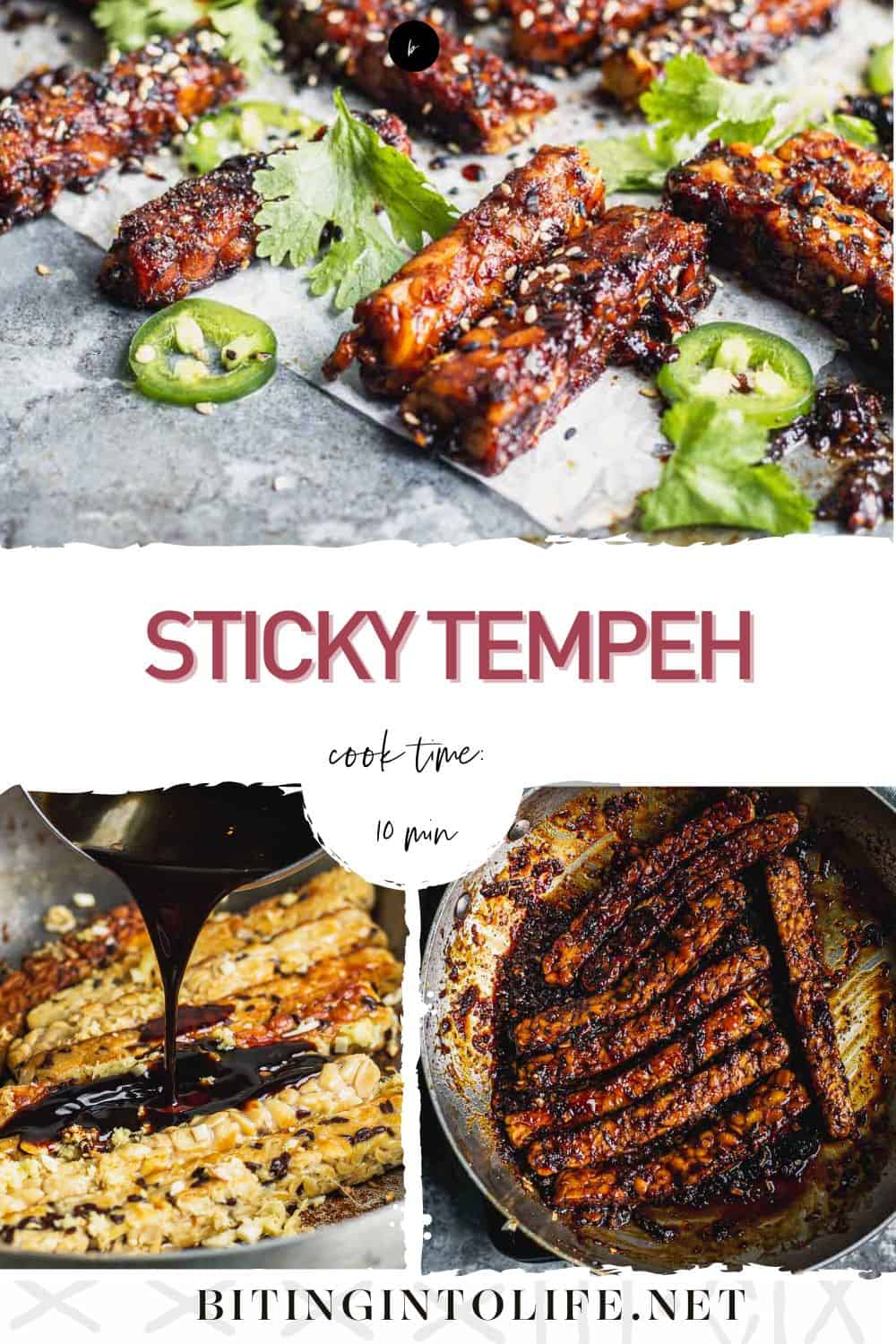 Truly Irresistible Sticky Tempeh in Less than 30 Minutes | Biting into Life
